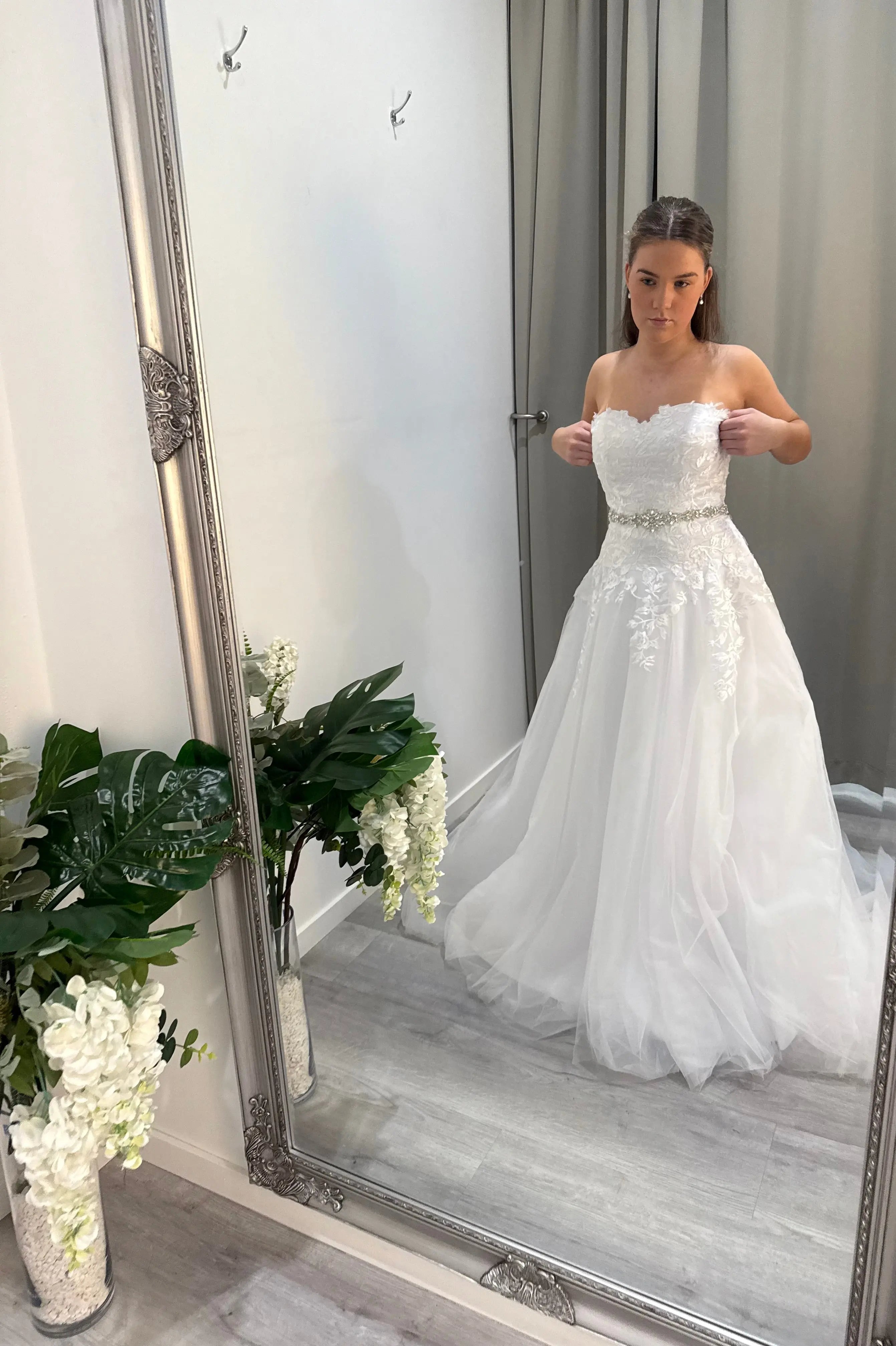 Libby Debutante Gowns – Sweetheart Lace Bodice & Tulle A-Line Skirt